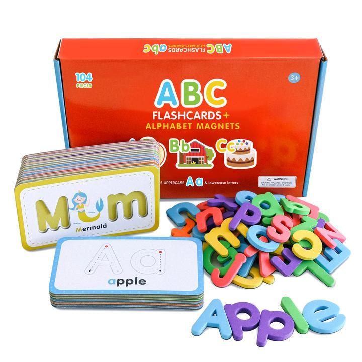 ABC Flashcards & Magnetic Foam Letters – Colourful Learning Toy Store