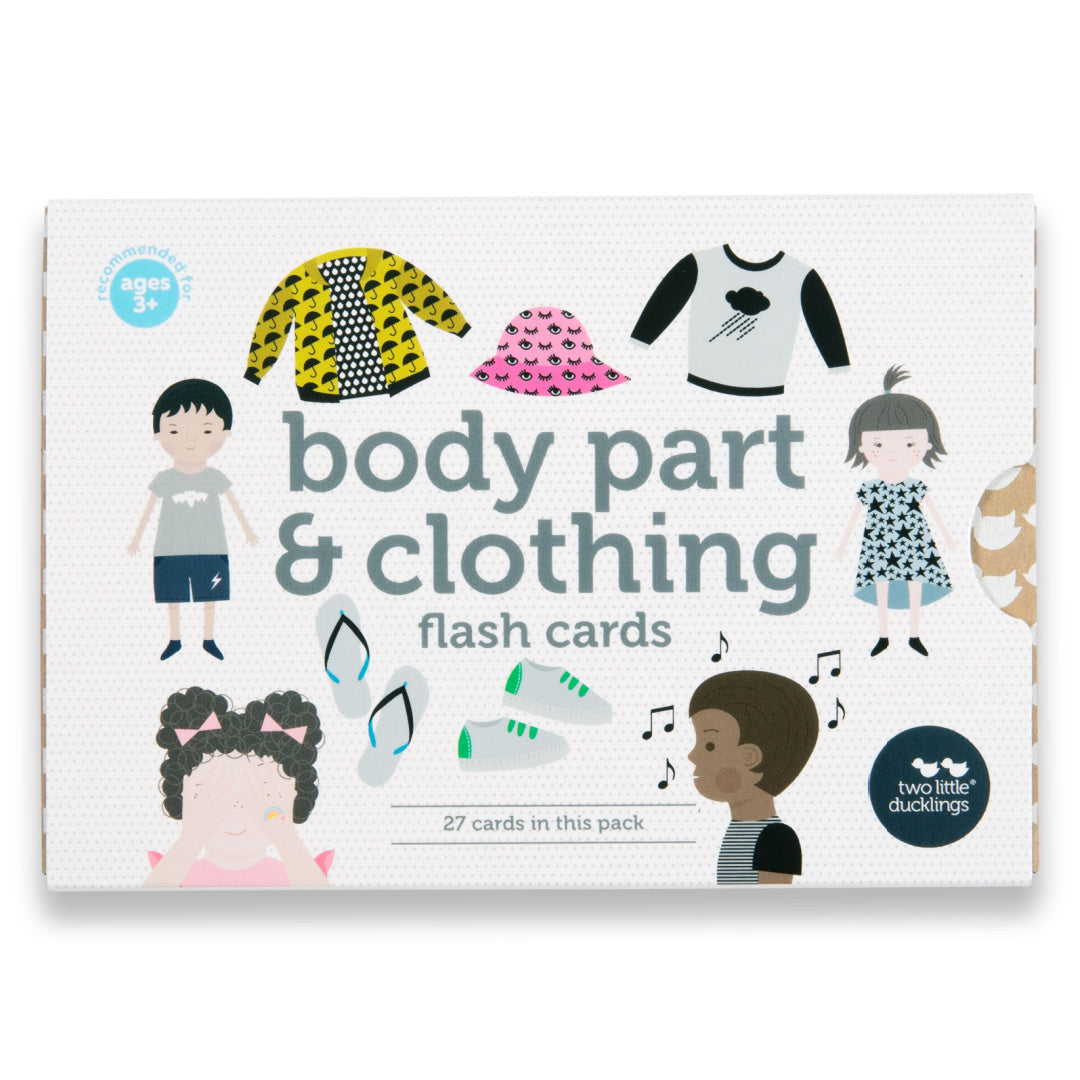 Body Parts & Clothing Flash Cards – Colourful Learning Toy Store