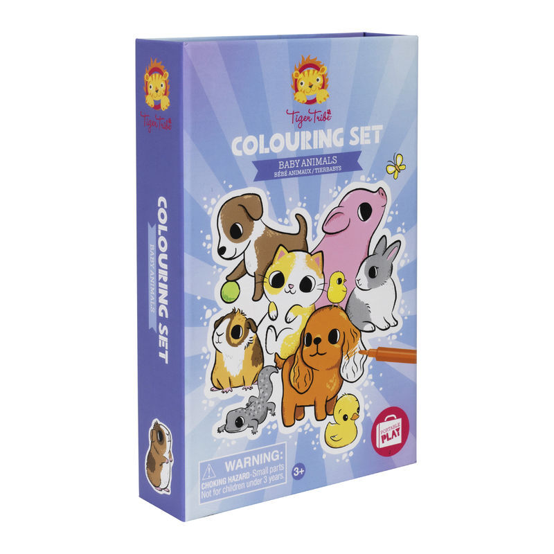 Colouring Set - Baby Animals – Colourful Learning Toy Store