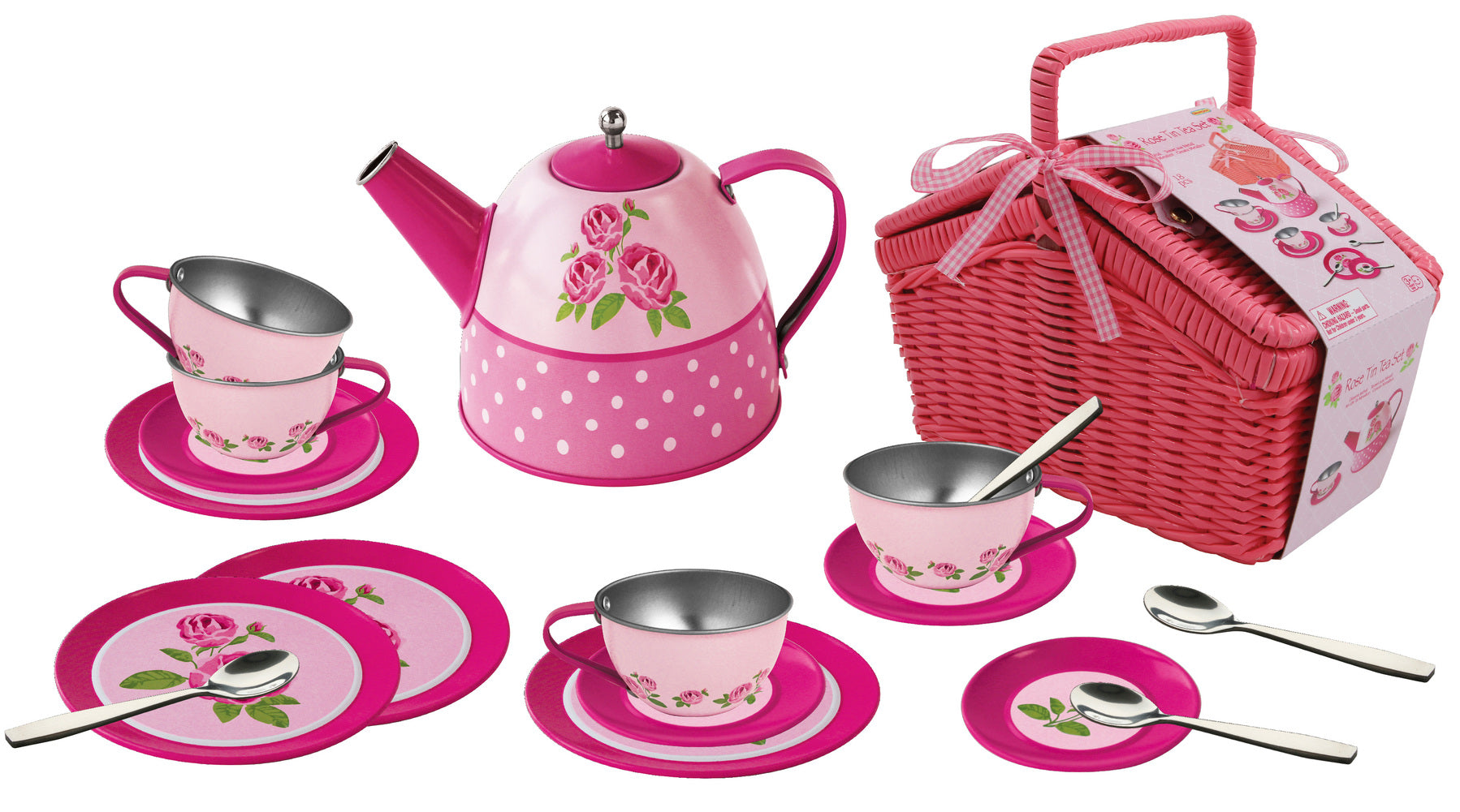 Tea Set | Picnic Basket - Rose – Colourful Learning Toy Store