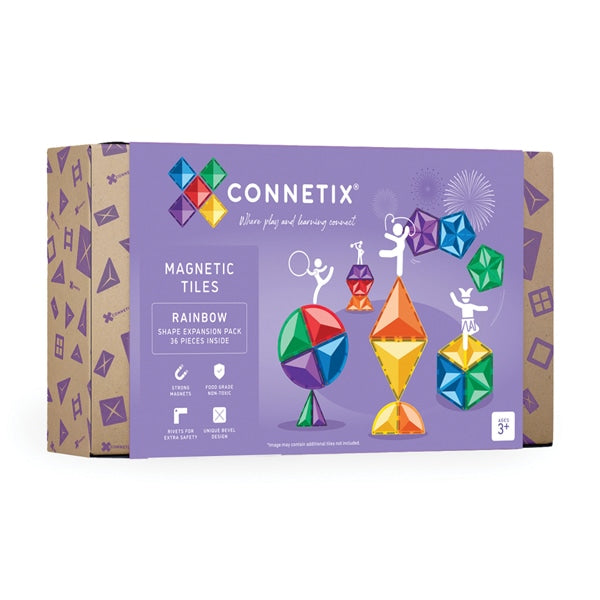 Shape Expansion Pack | Rainbow - 36 Pieces – Colourful Learning Toy Store