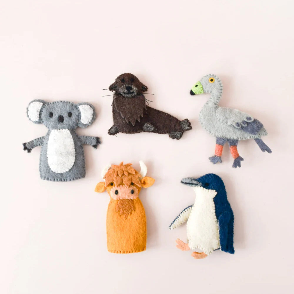 Finger Puppet Set - Philip Island - Australian Animals – Colourful ...
