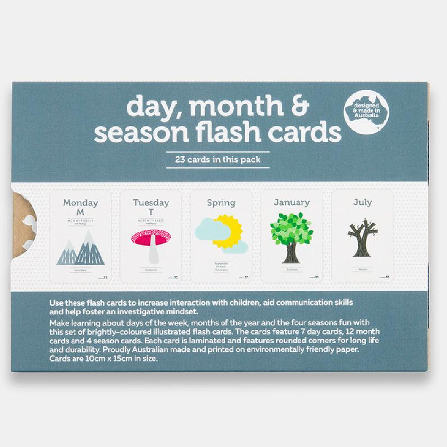 Days, Months and Seasons Flash Cards – Colourful Learning Toy Store